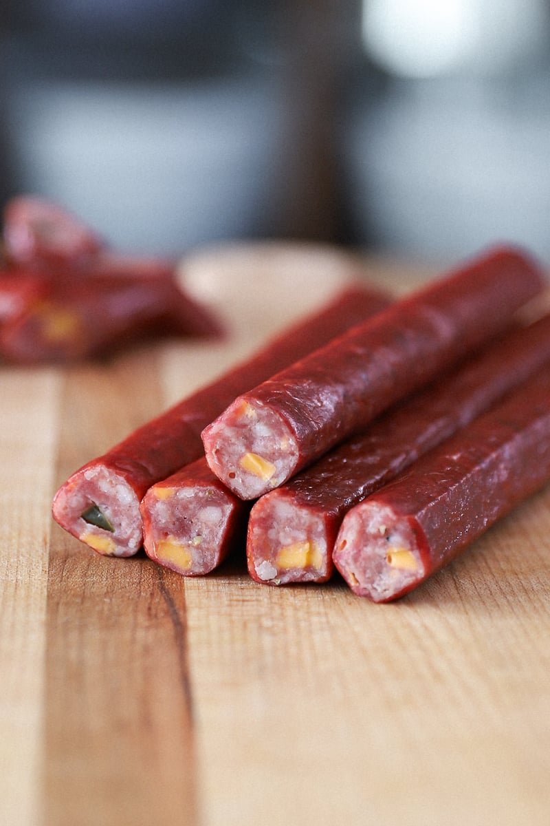 Homemade Jalapeño Cheddar Snack Sticks (Pork, Venison, Beef or a Combo ...
